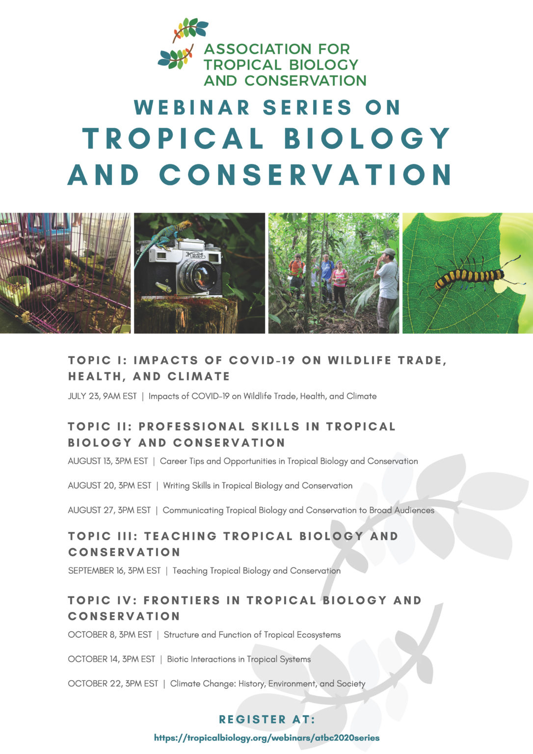 ATBC 2020 Webinar Series on Tropical Biology and Conservation ...